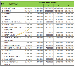 Biaya Kuliah UKT dan IPI Universitas Haluoleo - UHO Kendari 2024/2025